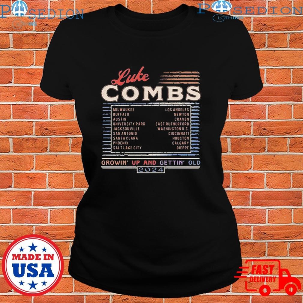 Luke Combs Growin Up And Gettin Old Tour 2024 T Shirts Hoodie